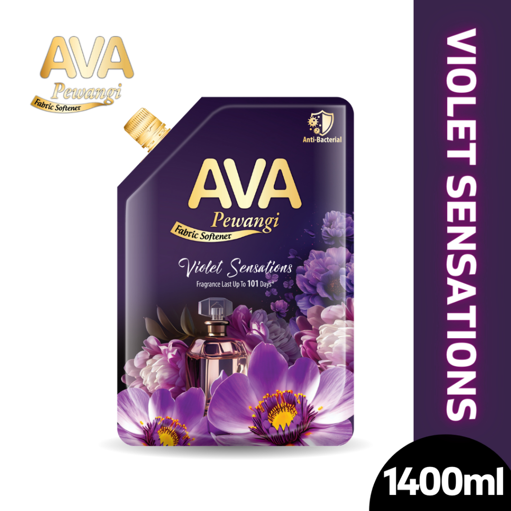 Jual AVA Pewangi Fabric Softener Violet Sensasion 1400ml | Shopee Indonesia
