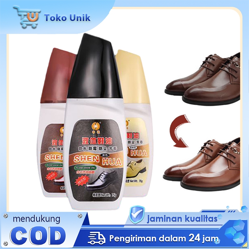 Jual Semir Sepatu Cair 75g Shine Shoe Polish Semir Sepatu Kulit ...