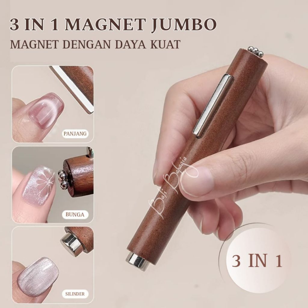 Jual Magnet Kayu 3 in 1 Cat's Eyes & Besi Magnet Love & Bunny Nail Art ...