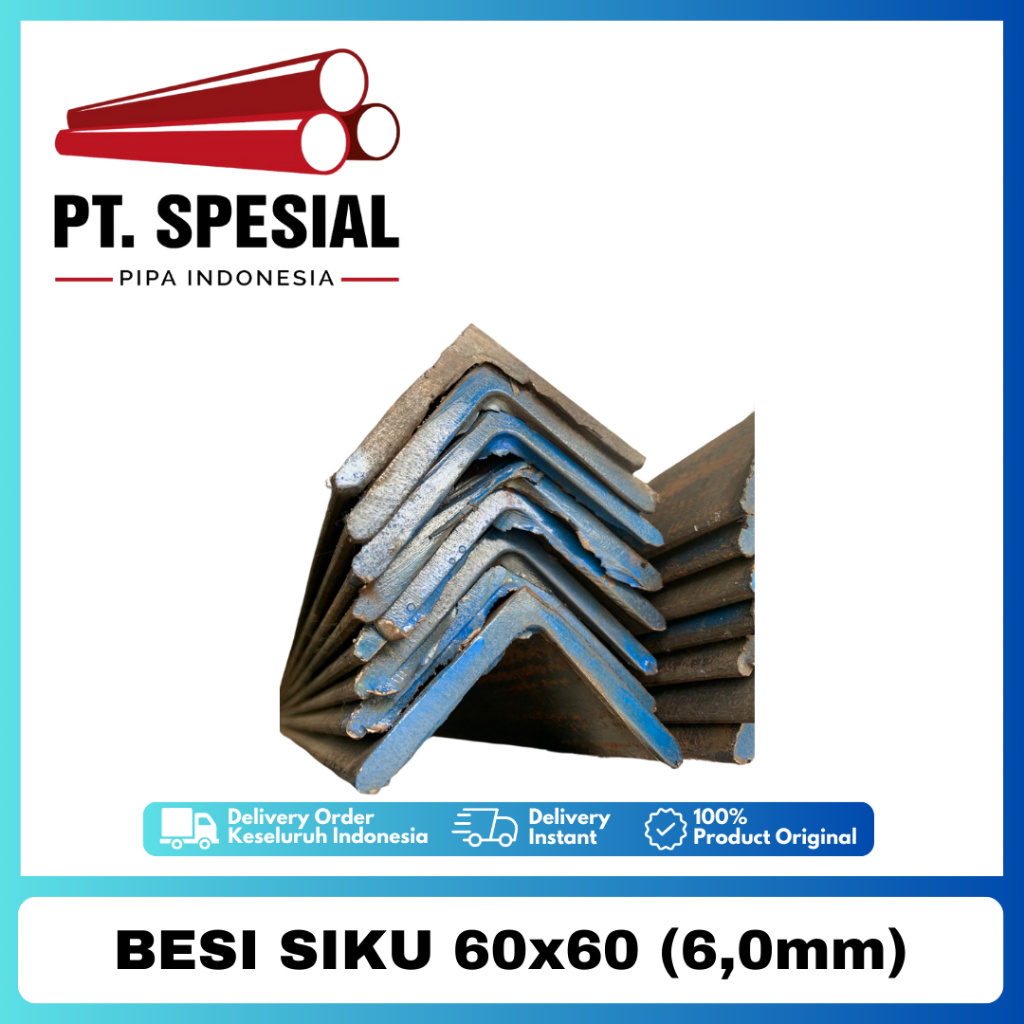 Jual Besi Siku 6x6 / Siku 60x60 Tebal 6.0mm 100 Btg - 05 | Shopee Indonesia