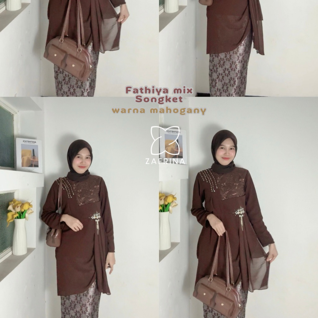 Jual Kurung melayu mix Songket by zafrina.id | Shopee Indonesia