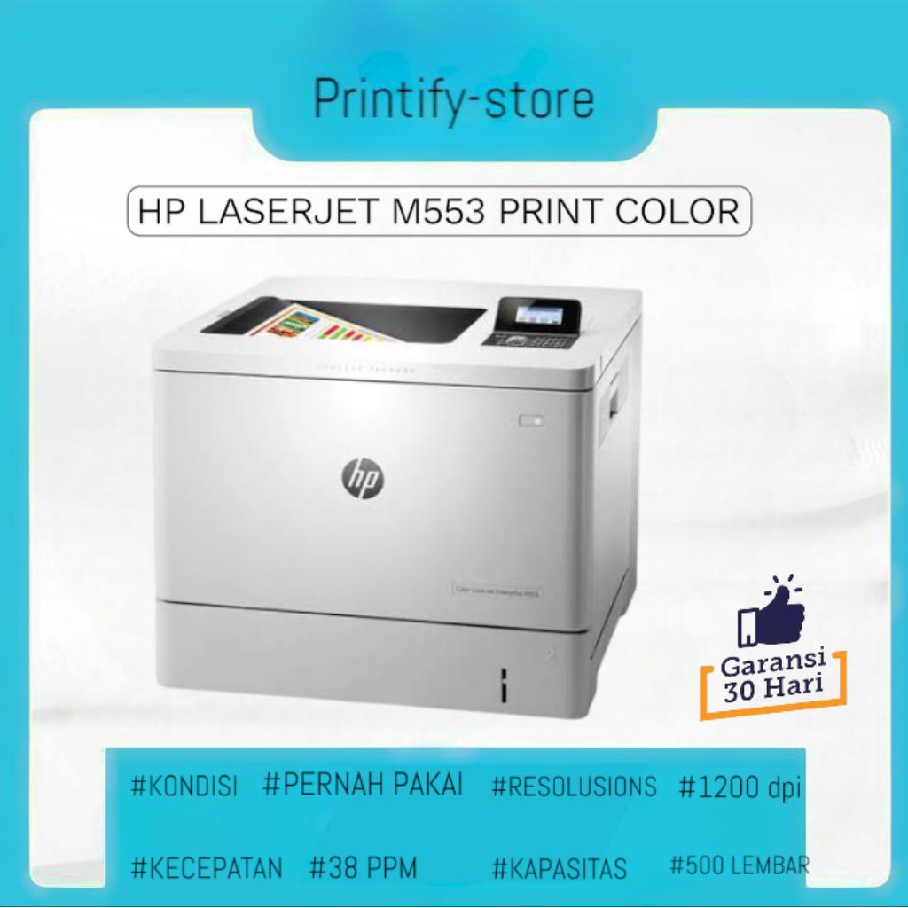 Jual printer hp LaserJet color m553 .Mulus siap pakai | Shopee Indonesia
