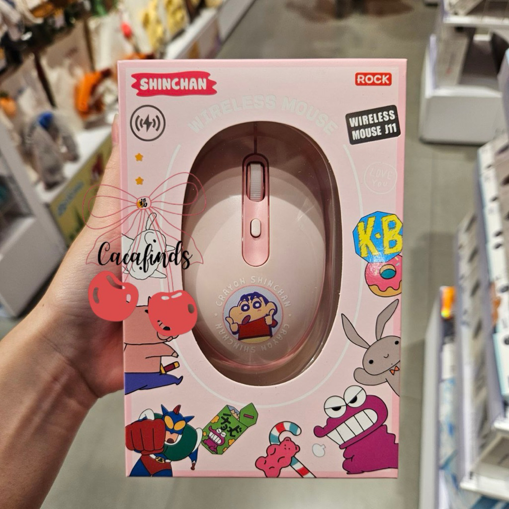 Jual OHSOME x Rock‼️Wireless Mouse Crayon Shinchan J11 Time To Sleep ...