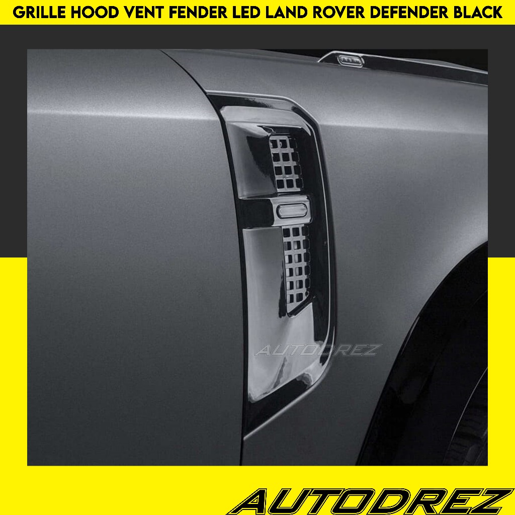 Jual Grill Grille Hood Vent Sirip Fender LED Land Rover Defender L663 ...