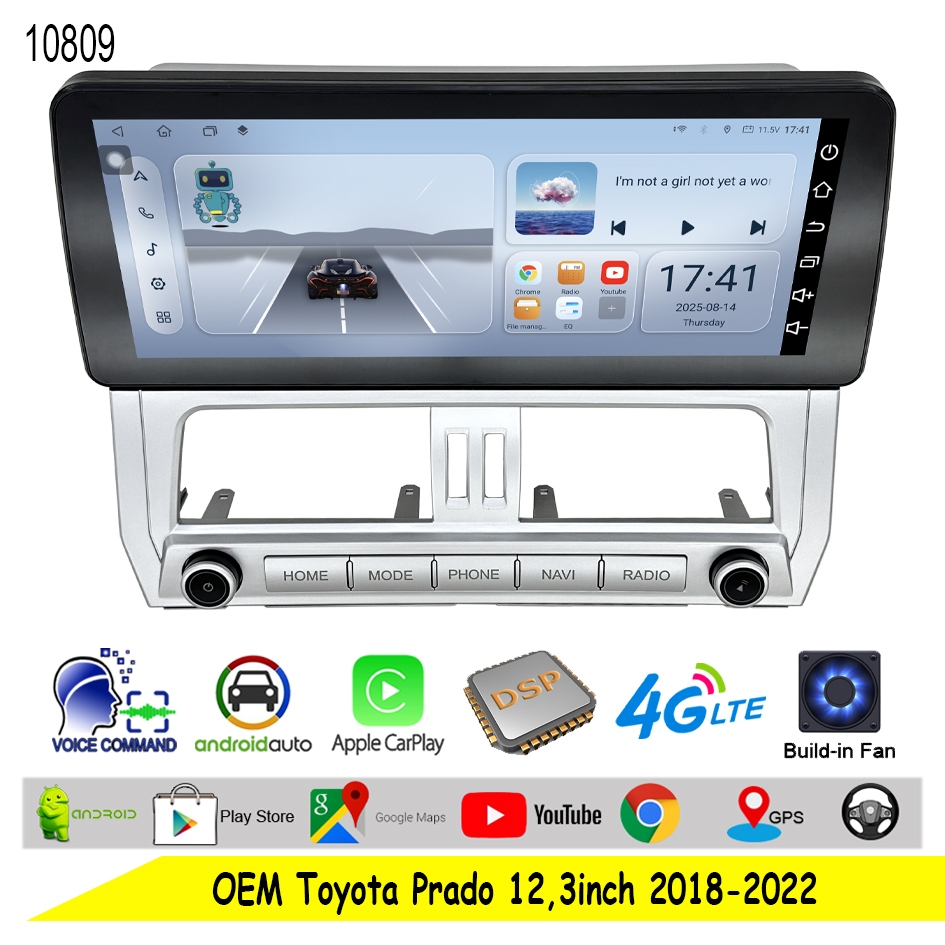 Jual Brainbox Head Unit 12.3 Inch Toyota Land Cruiser Prado 2018-2022 ...