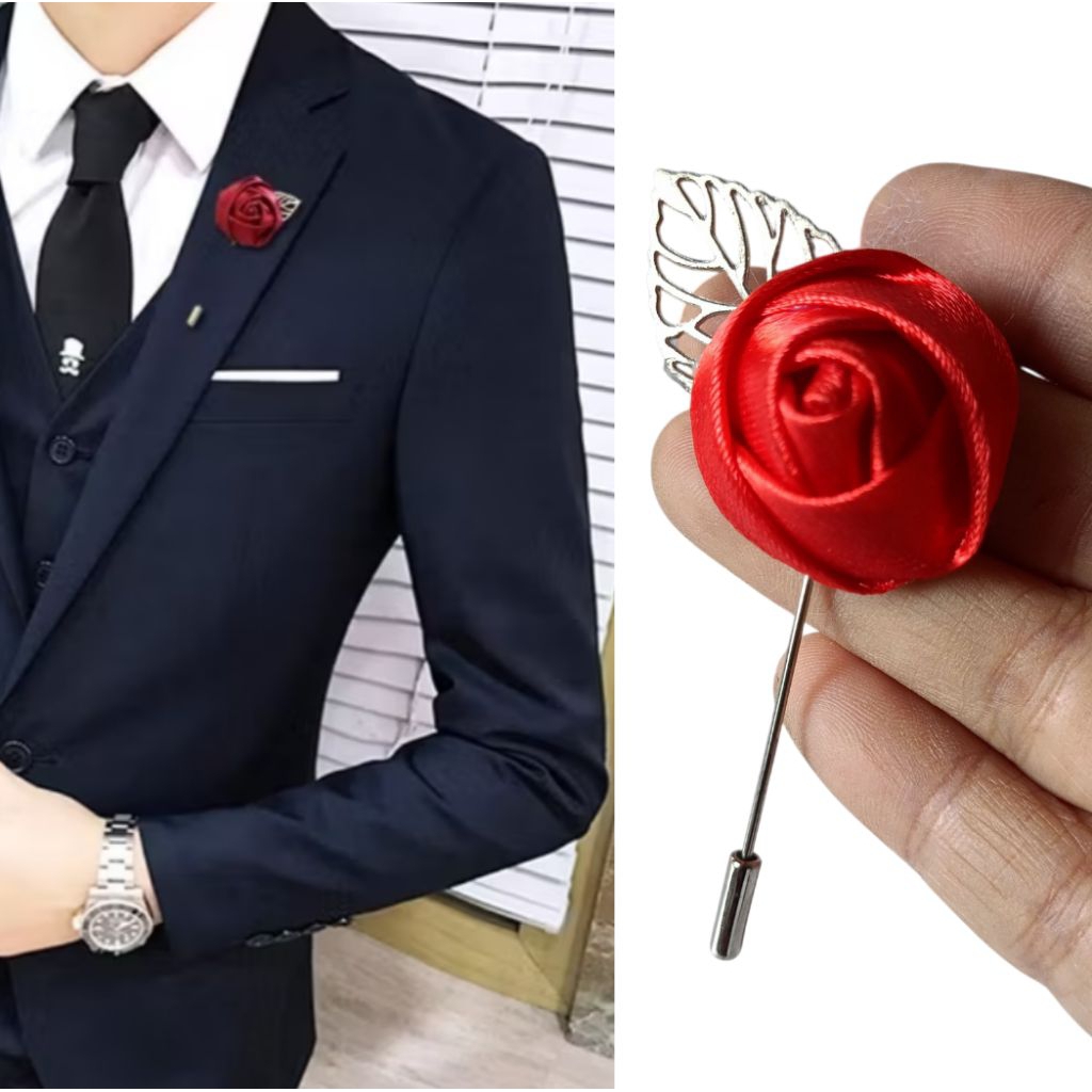 Jual Corsage tuspin Jas Bros pin Bunga Mawar Kuncup | Shopee Indonesia