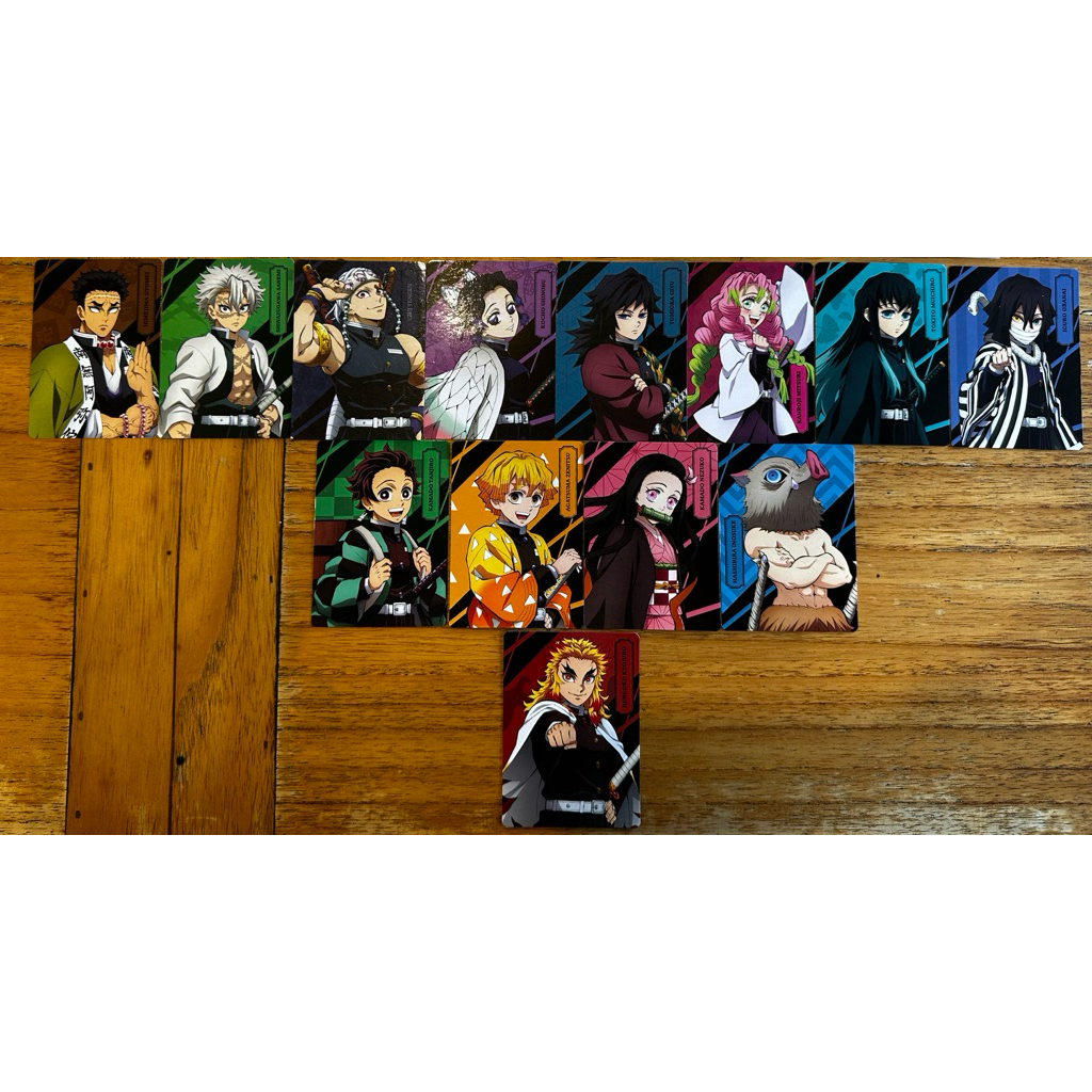 Jual 1 set all card Family mart x demon slayer (tanpa demon) | Shopee ...