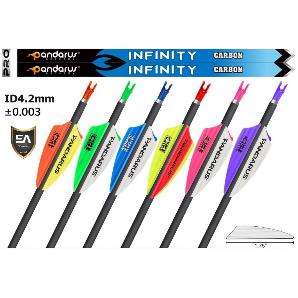 Jual PANDARUS INFINITY Carbon Arrow ID 4.2mm straightness 0.003 ...