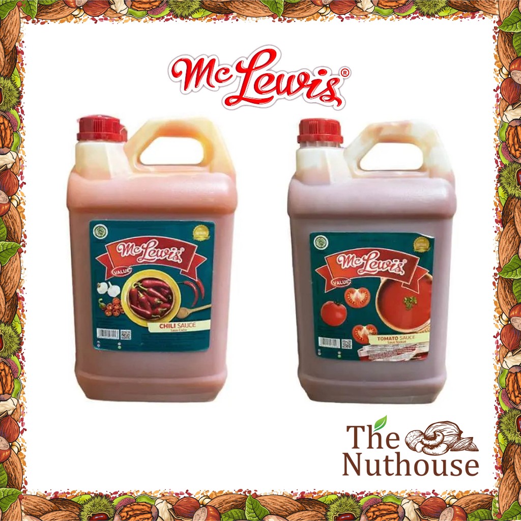 Jual 1 Jirigen Mc Lewis Tomato 5.7kg / Chili Sauce 5.5kg [Saos Tomat ...