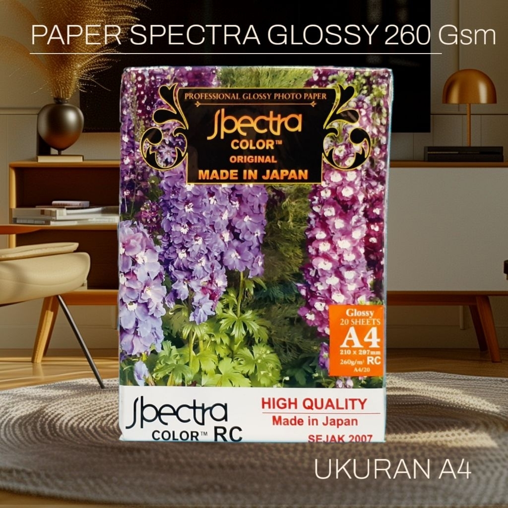 Jual PAPER SPECTRA 260 GLOSSY / KERTAS PHOTO SPECTRA 260 GLOSSY ...