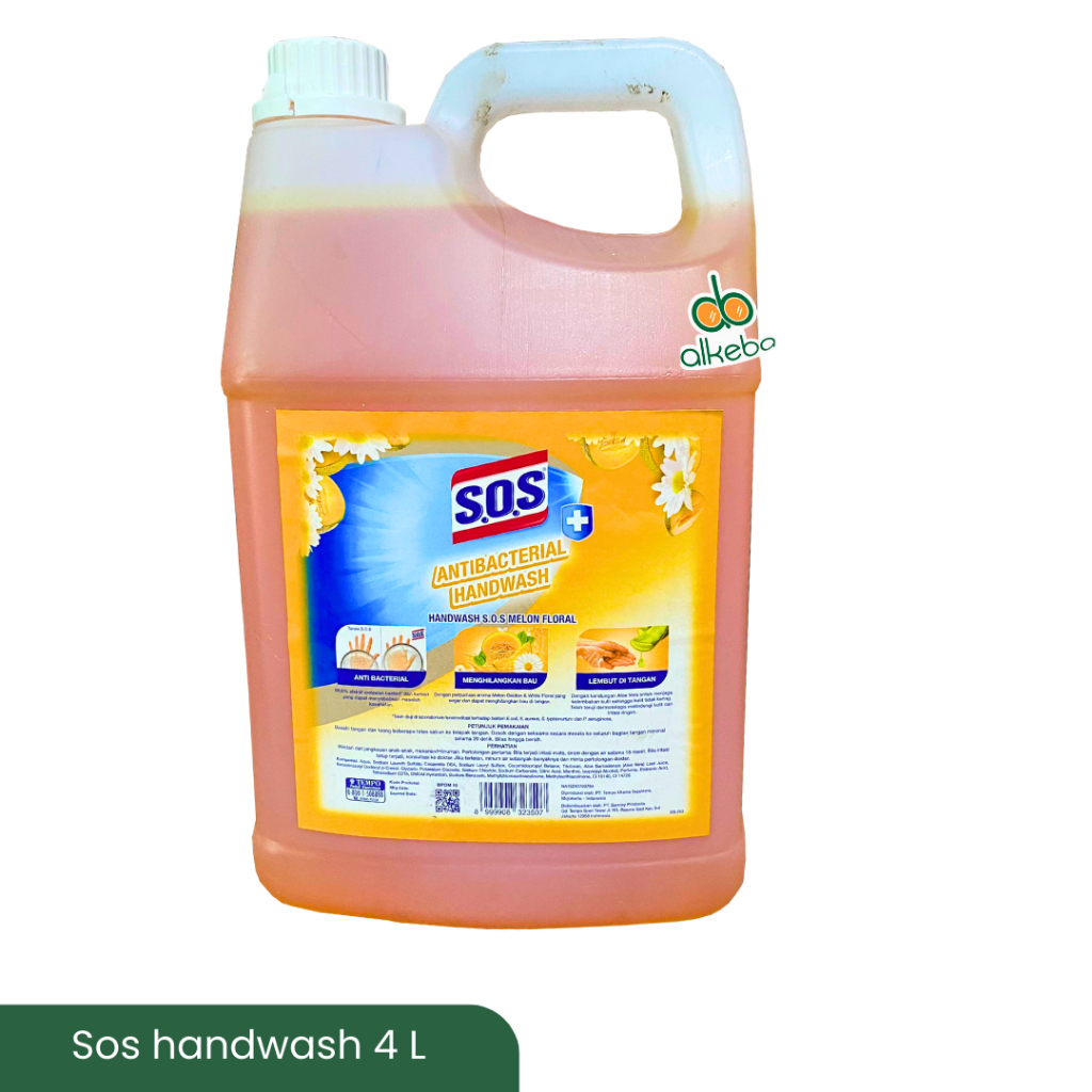 Jual SOS Handsoap hand soap handwash 4 liter sabun cuci tangan | Shopee ...