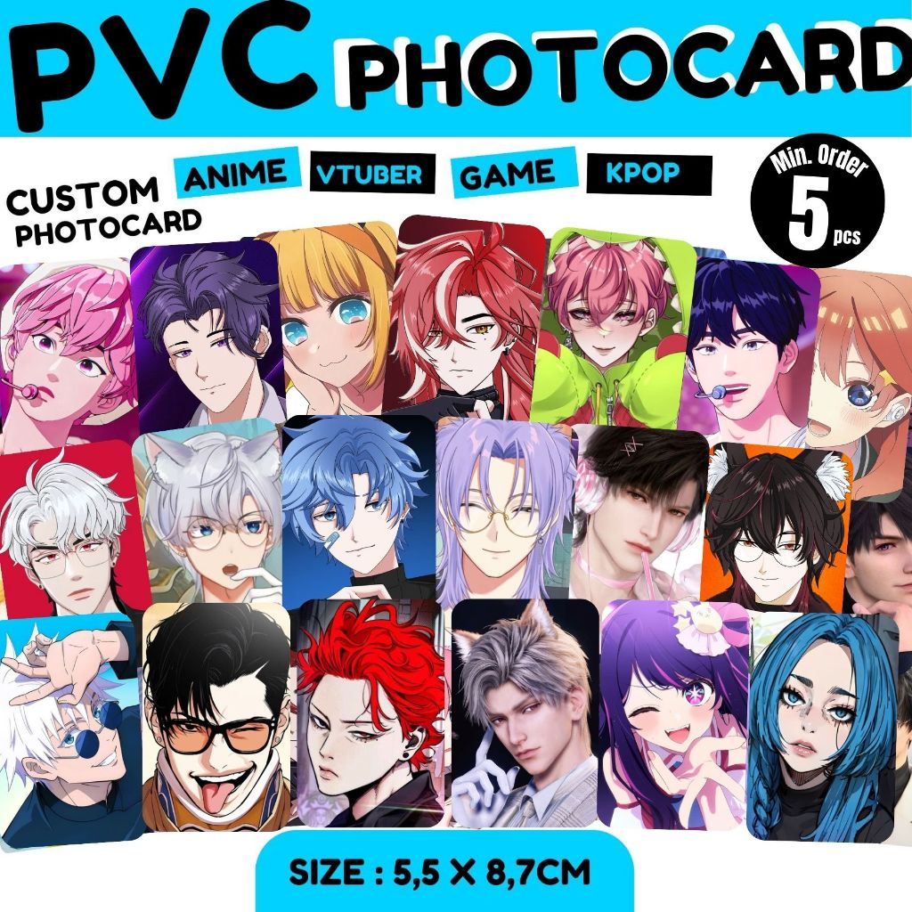 Jual YMS2 - Set Koleksi Photocard PVC Premium Vtuber Sol4ce Anime Game ...