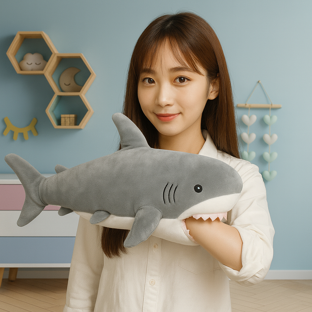 Jual Boneka Hiu Shark Bisa Masuk tangan Berbahan Lembut Label SNI 60CM ...
