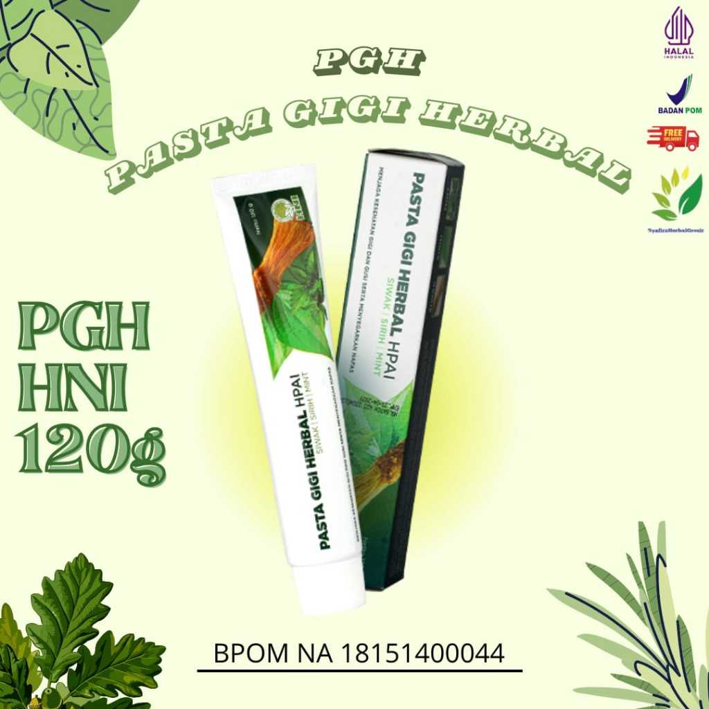 Jual Pasta Gigi Herbal PGH HNI 120g ORIGINAL 100% | Shopee Indonesia