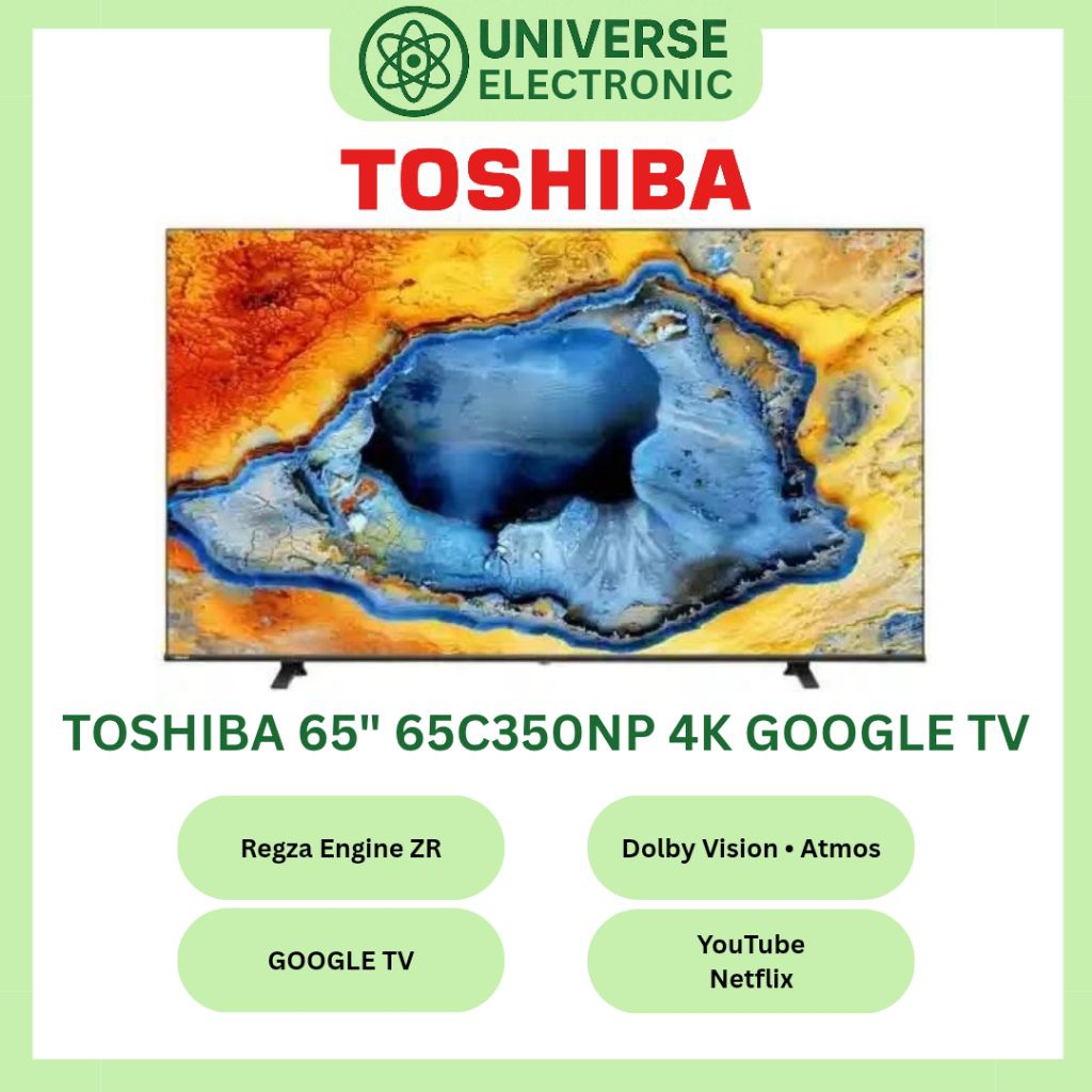 Jual TOSHIBA 65C350NP / 65C350 4K GOOGLE TV 65 Inch | Shopee Indonesia