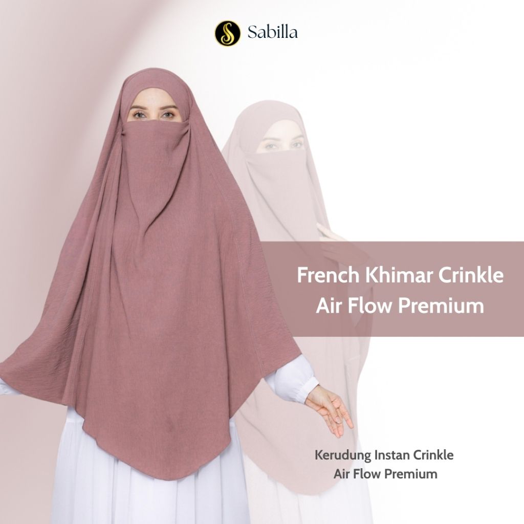 Jual French Khimar Crinkle Air Flow Premium - Sabilla Store | Shopee ...