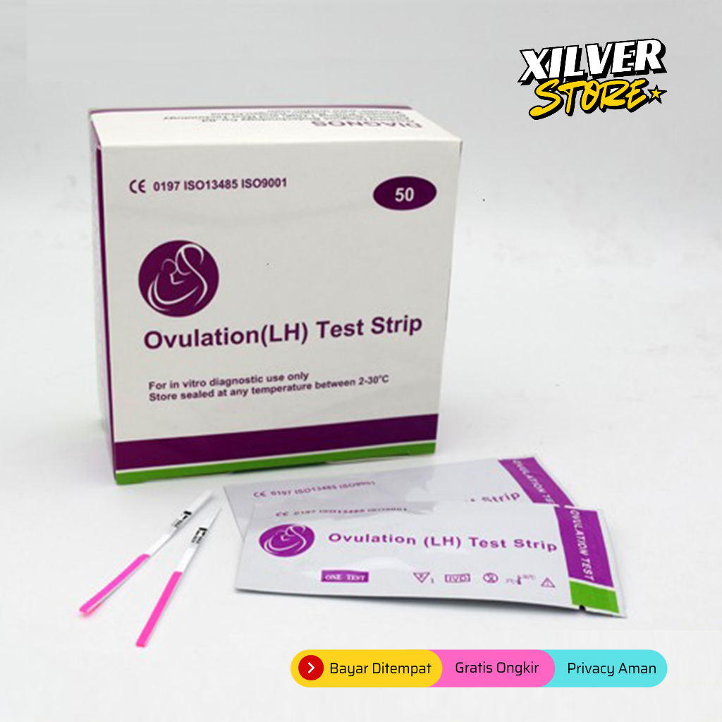 Jual Paket Ovulation LH Test Strip Tes Ovulasi Masa Subur Ungu Logo Ibu ...