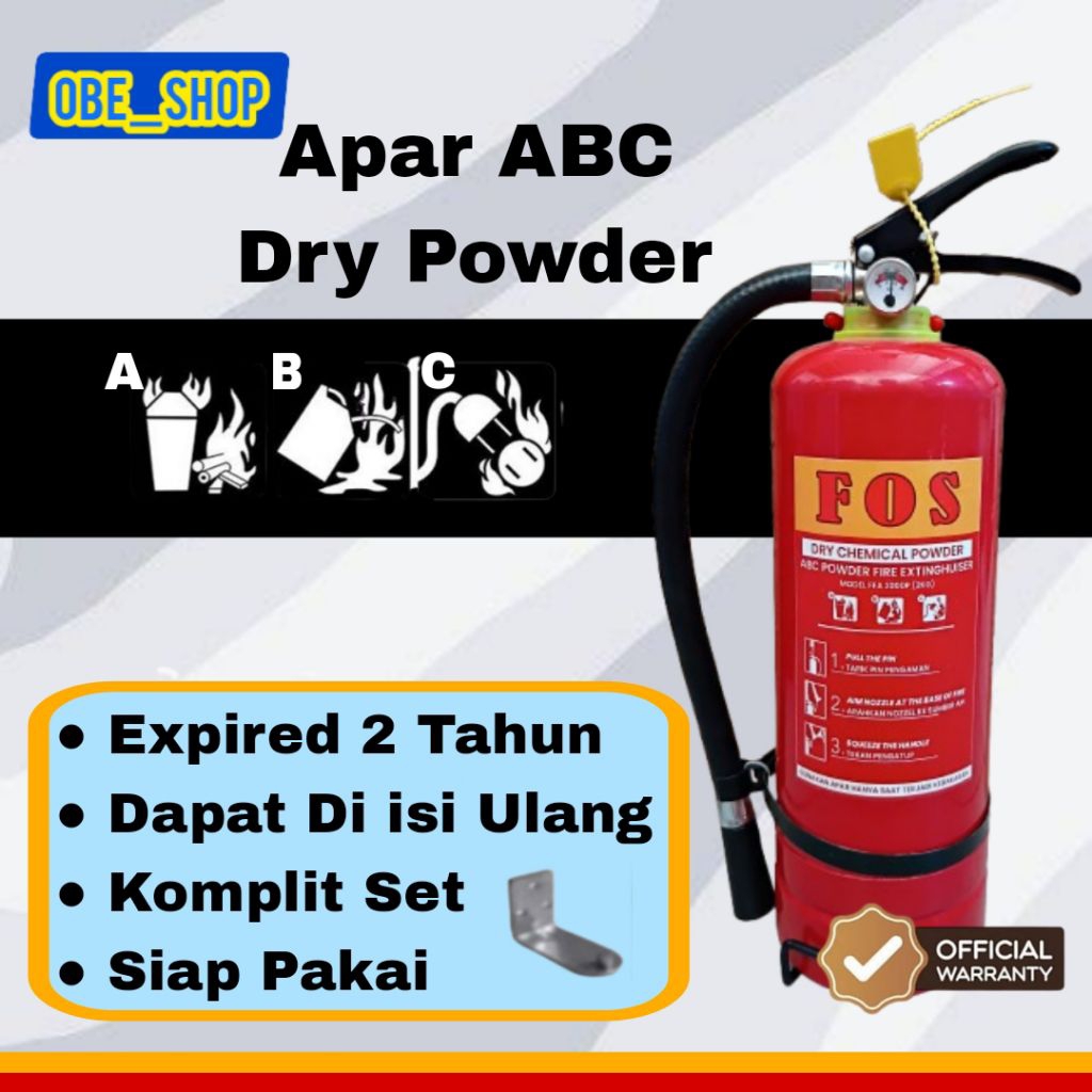 Jual Apar ABC Powder Alat Pemadam Kebakaran Bubuk Otomatis Komplit Set ...