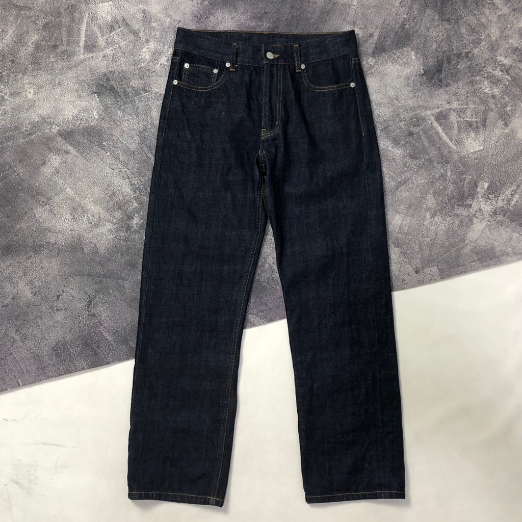 Jual Denim Indigo Blue Jeans Uniform Bridge & Co Pants Unisex Reguler ...