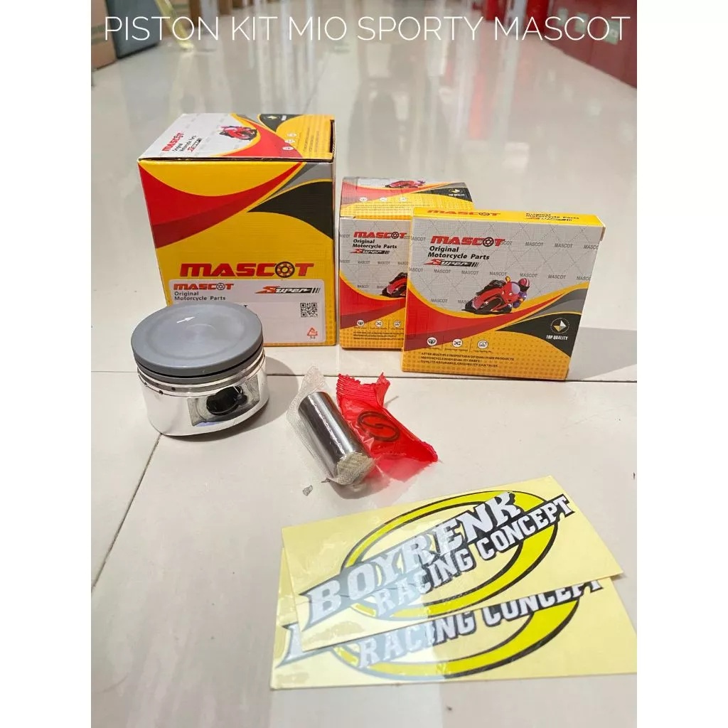 Jual PISTON KIT YAMAHA MIO SPORTY /SMILE /NOUVO MASCOT OVZ STD 50 100 ...
