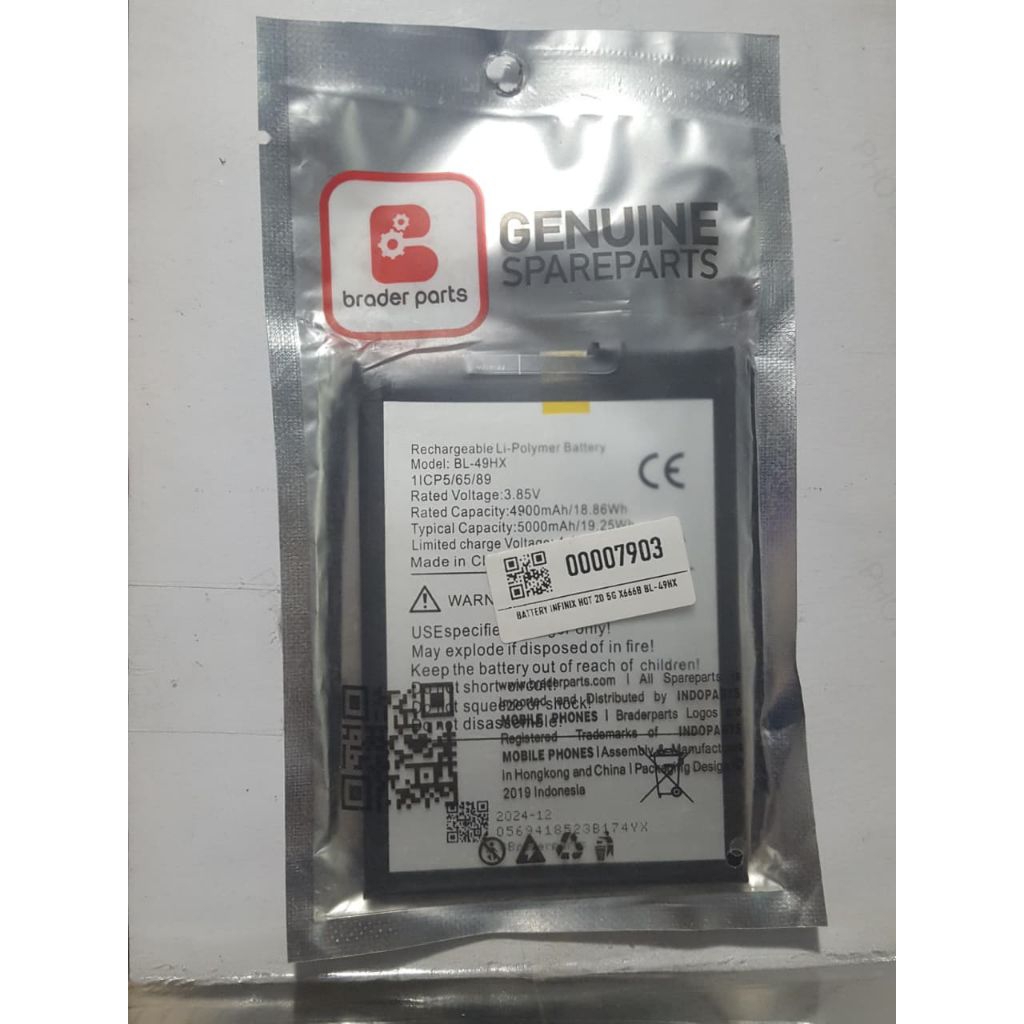 Jual BATTERY BL-49HX INFINIX HOT 20 5G X666B | Shopee Indonesia
