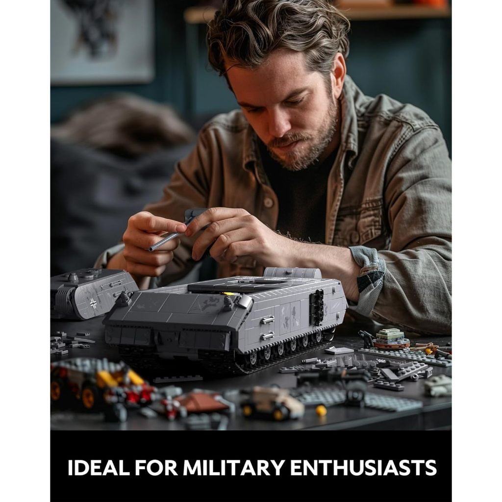 Jual Nifeliz Maus Tank Building Model, WW2 Collectible Military Panzer ...
