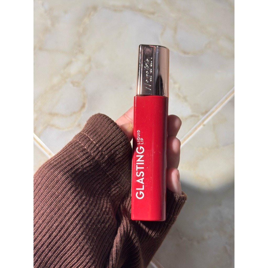 Jual Preloved wardah glasting liquid lip shade 07 rouge flare | Shopee ...