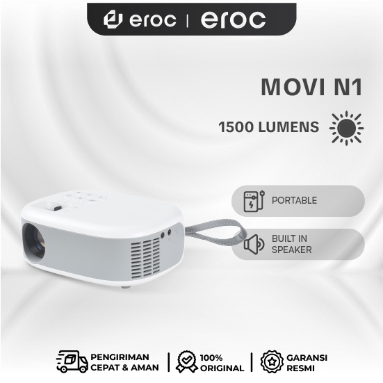 Jual EROC Smart Mini Projector - Portable LCD MOVI N1 (Basic Proyektor ...