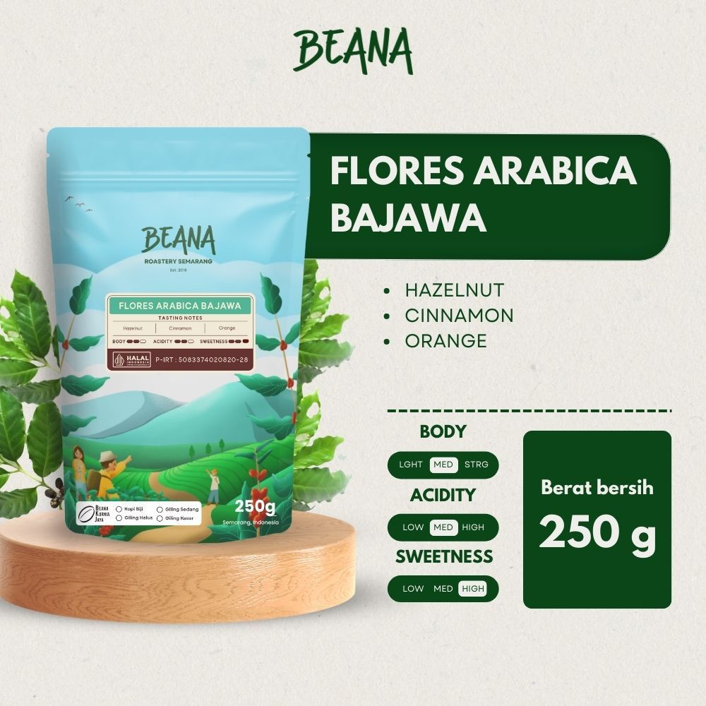 Jual Beana Roastery - Flores Bajawa Arabica Coffee Roasted Beans | Biji ...