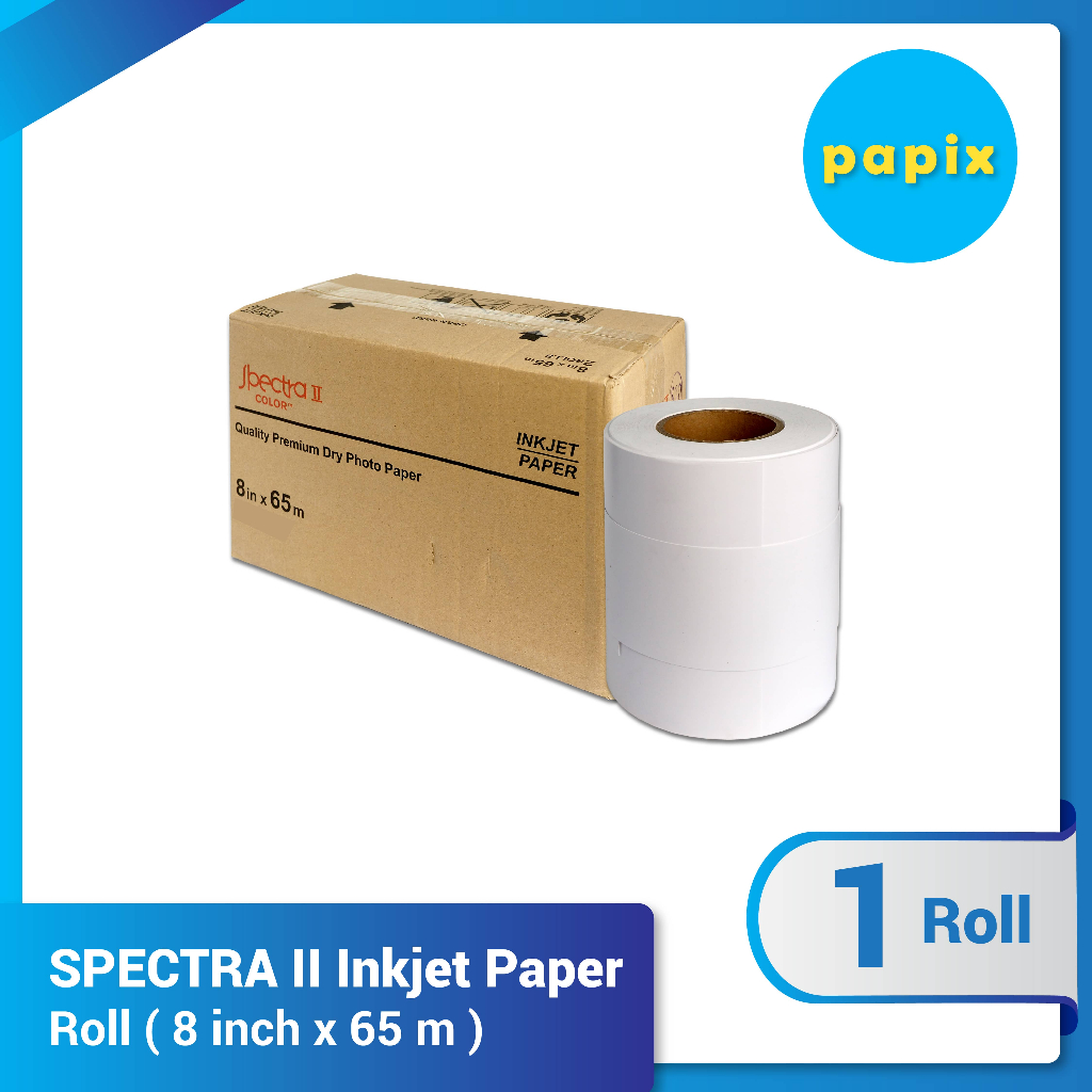 Jual Spectra II Inkjet Paper Roll 8 inch x 65 meter | Shopee Indonesia