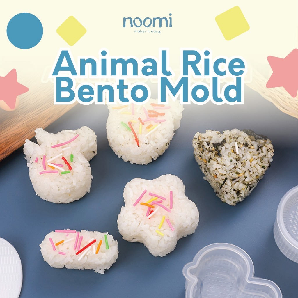 Jual Noomi - Bento Mold | Alat Cetakan Nasi Bento Anti Lengket | Shopee ...