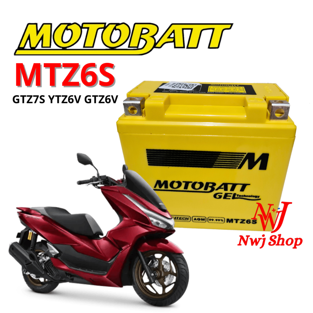 Jual MOTOBATT AKI MOTOR PCX 150 ADV 150 STYLO PCX 160 ADV 160 MTZ6S ...