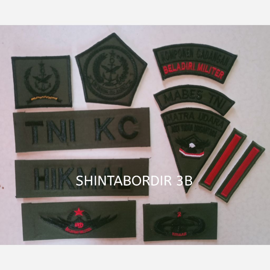 Jual Patch Bordir Atribut TNI KC / Atribut TNI ( Satuan ) | Shopee ...