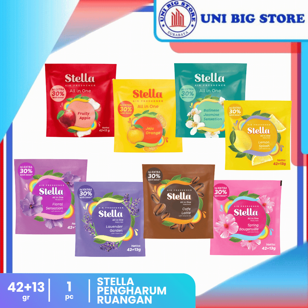 Jual Stella Pengharum Pewangi Ruangan All In One Gantung 42+13gr ...