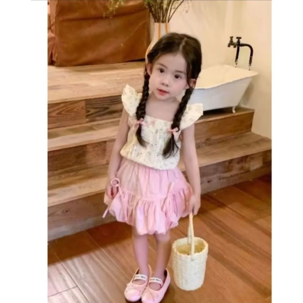 Jual Rok balon anak katun poplin 2-10 tahun | Shopee Indonesia