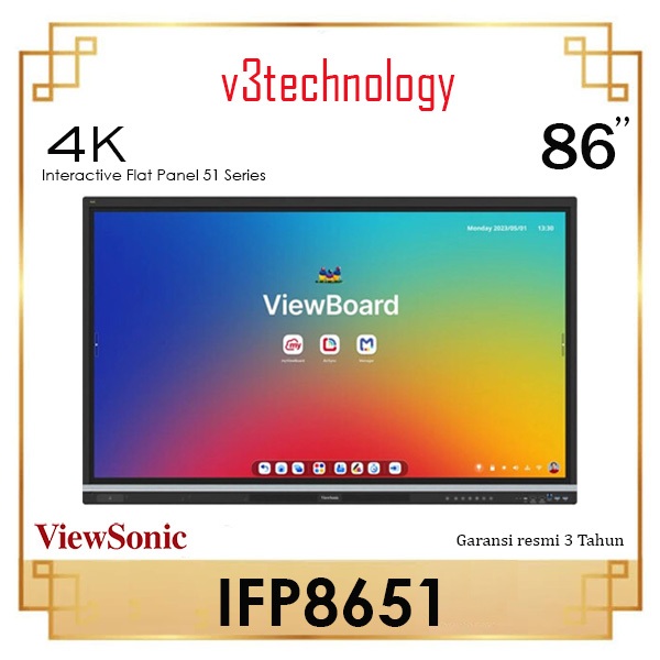 Jual ViewSonic IFP8651 ViewBoard 86" 4K UHD - Interactive Flat Panel 86 inch | Shopee Indonesia