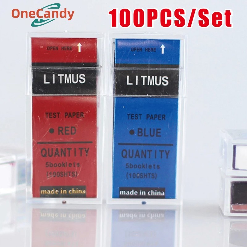 Jual 100Pcs Kertas Lakmus/Kertas Ph Air / Litmus Paper Merah Dan Biru ...