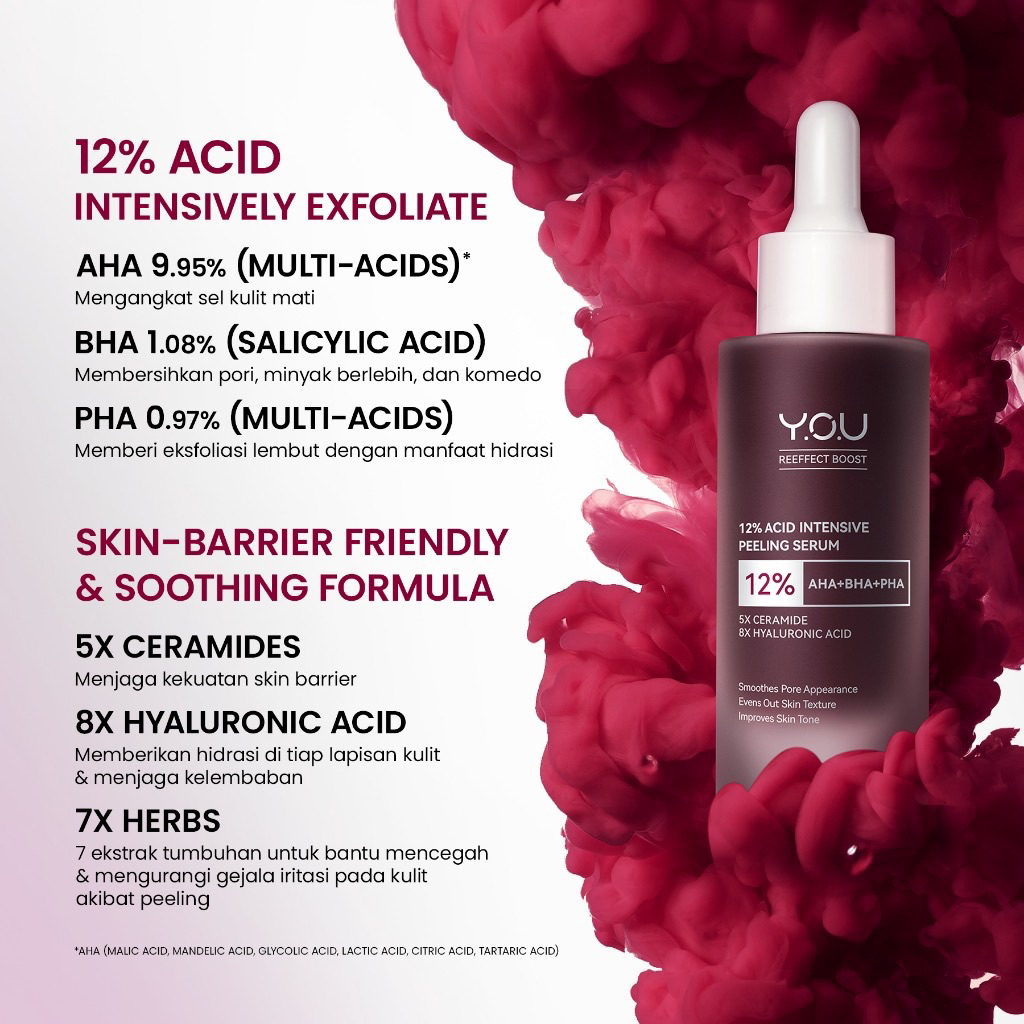 Jual (SALE) YOU 12% ACID INTENSIVE PEELING SERUM AHA BHA PHA Serum ...