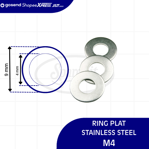 Jual RING PLAT M4 STAINLESS STEEL | Shopee Indonesia