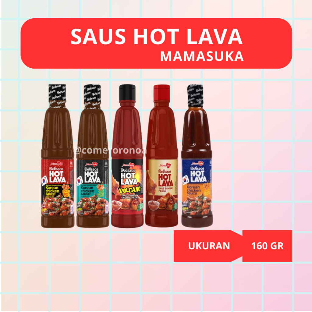 Jual MamaSuka Saus Hot Lava Botol 160gr - Original, Volcano, Honey Ori ...