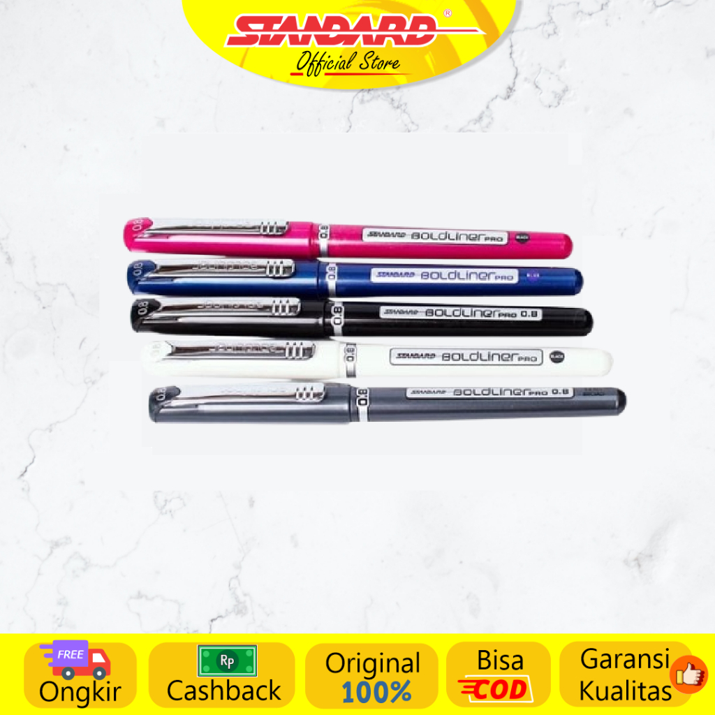 Jual Pulpen Standard BOLDLINER PRO 0.8mm / Pulpen Tanda Tangan ...