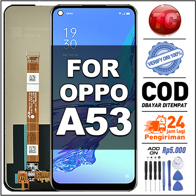Jual TC LCD For OPPO A53 Fullset hp Touchscreen Kompatibel untuk Glass ...