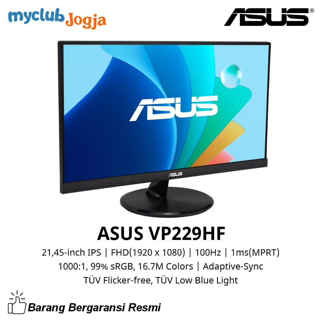 Jual ASUS VP229HF Monitor LED 24 inch IPS 100Hz Full HD | Shopee Indonesia