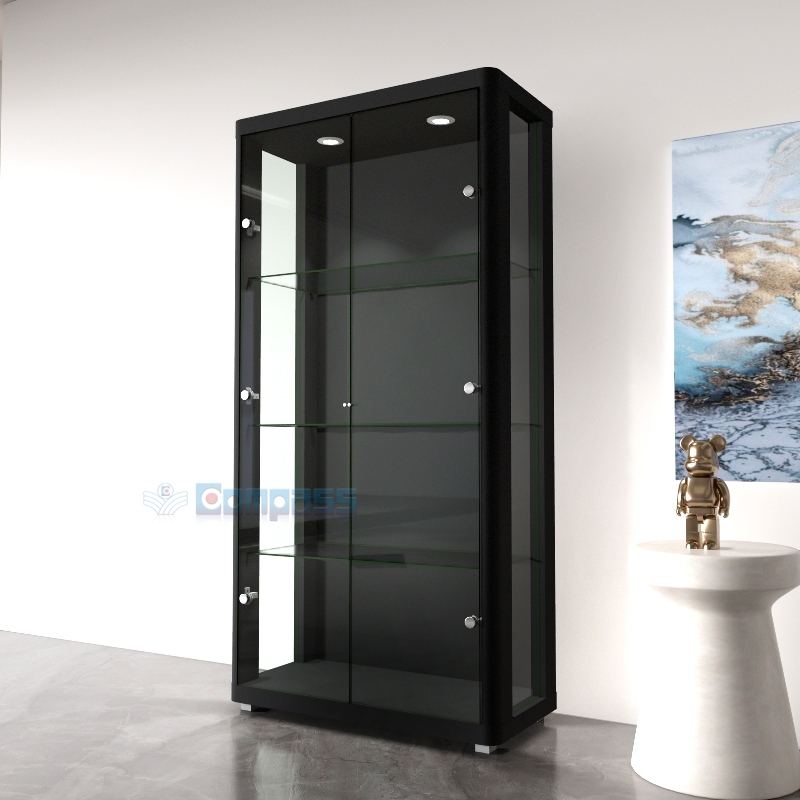 Jual RX2 Lemari Pajang Display Cabinet Etalase 3 Rak Kaca Full Tempered ...