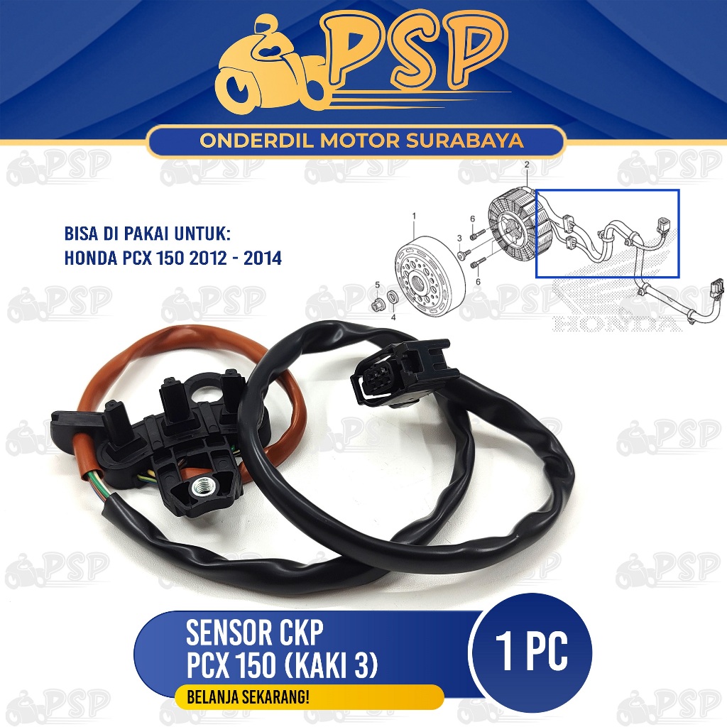 Jual Sensor CKP PCX 150 (Kaki 3) - Sensor Spull Magnit CKPS ACG Stater ...