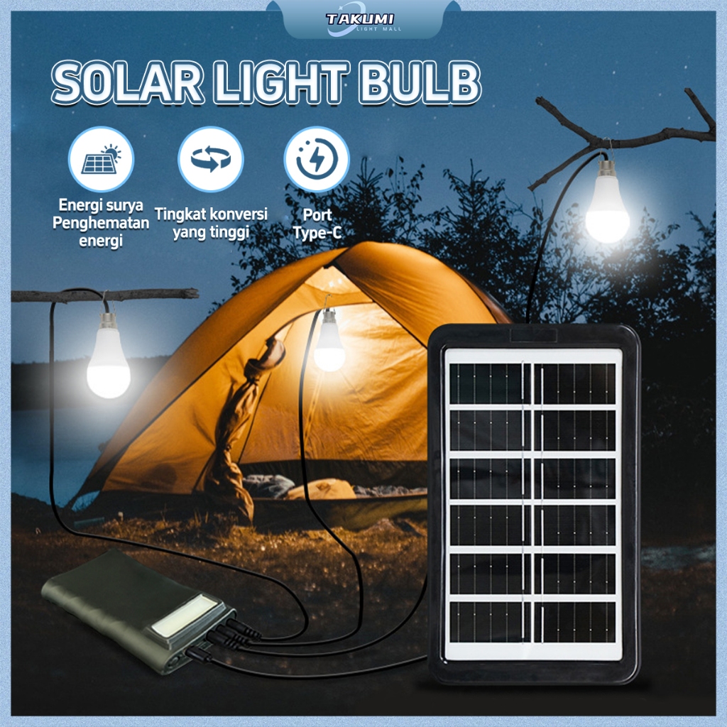 Jual Lampu Tenaga Surya Outdoor Lampu LED Solar Cell Bolam Lampu Tenaga ...