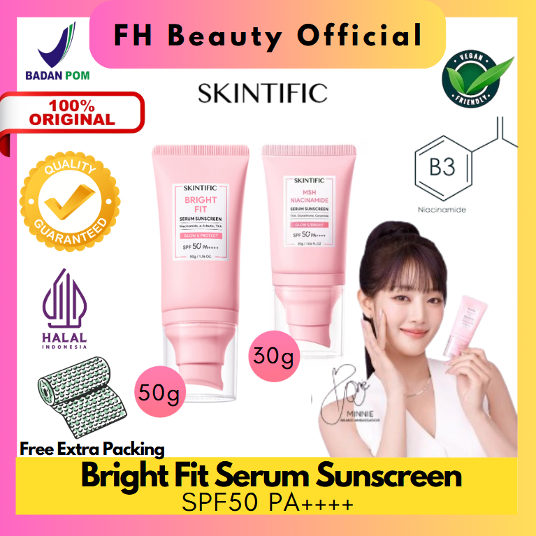 Jual Skintific Bright Fit Serum Sunscreen 30gr 50gr SPF 50+ PA++++ FH ...