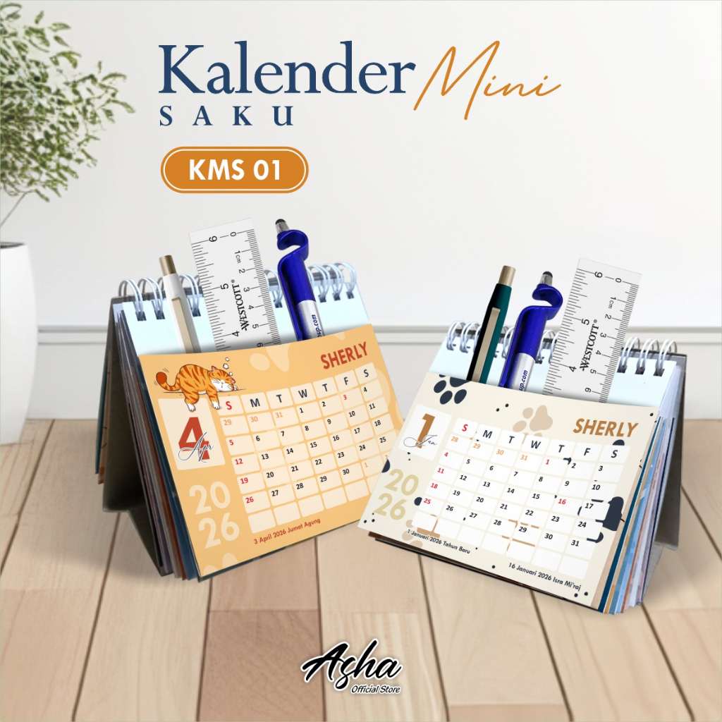 Jual KALENDER DUDUK MINI SAKU 2026 - KALENDER MEJA CUSTOM - KALENDER ...