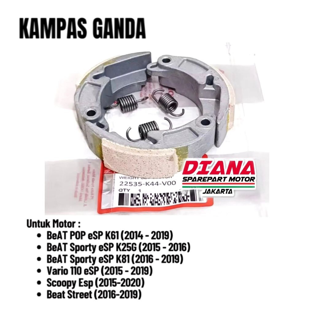 Jual Kampas ganda Beat Pop Beat fi Esp Vario 110 Esp Scoopy Esp Beat ...