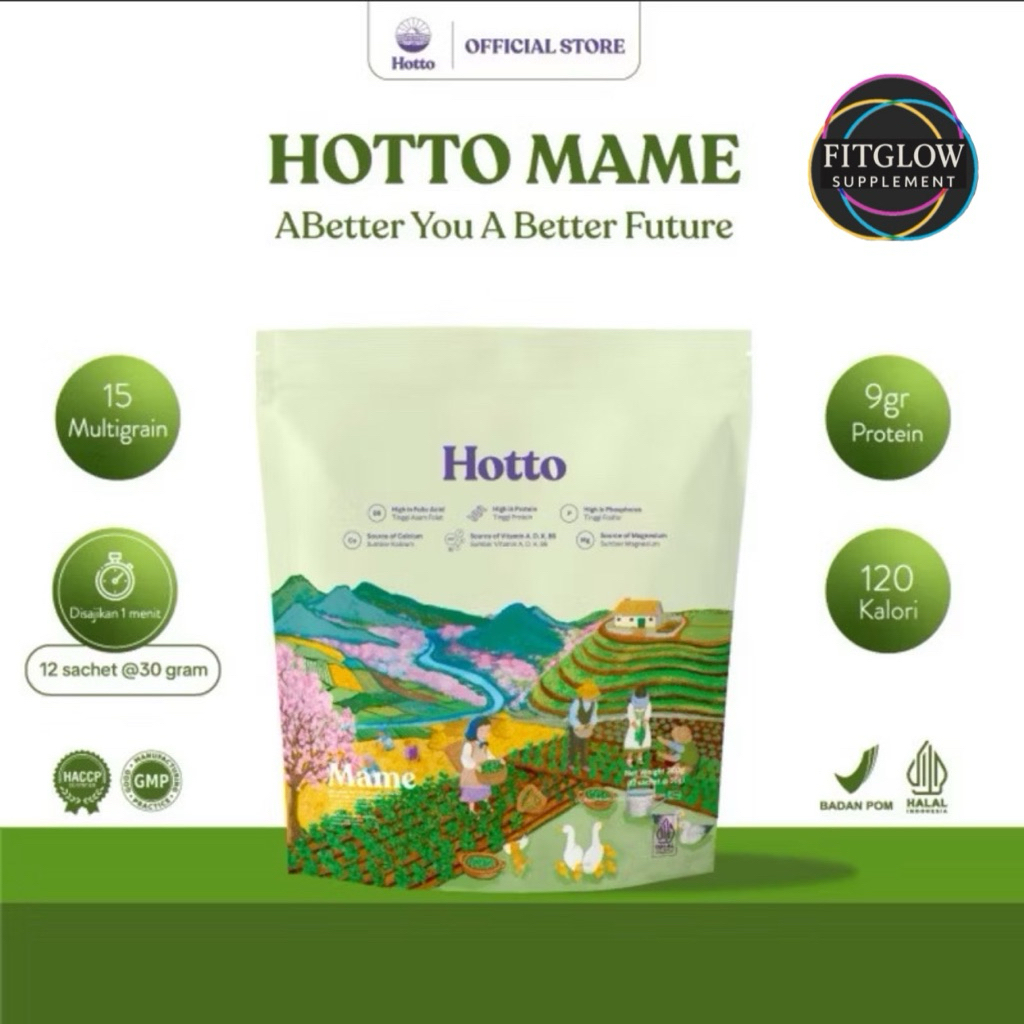Jual (Bisa Gosend) HOTTO MAME 1 Pouch 12 Sachet Hotto Purto Superfood ...